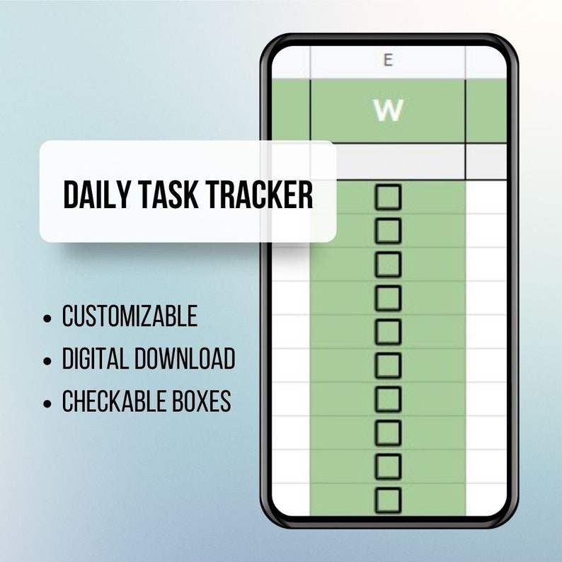 Daily Task Tracker - Etsy