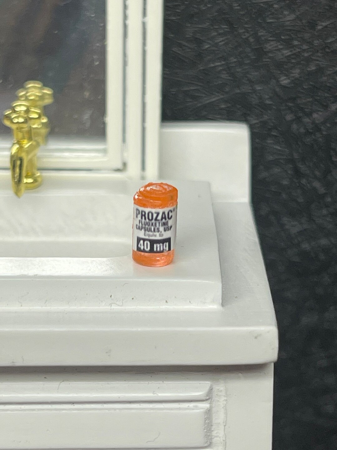 The feeling Fine Dollhouse Miniature Prozac Bottle - Etsy