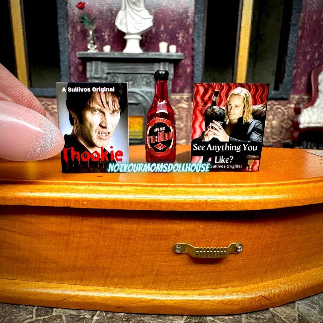The “true Blood” Dollhouse Miniature Set - Etsy