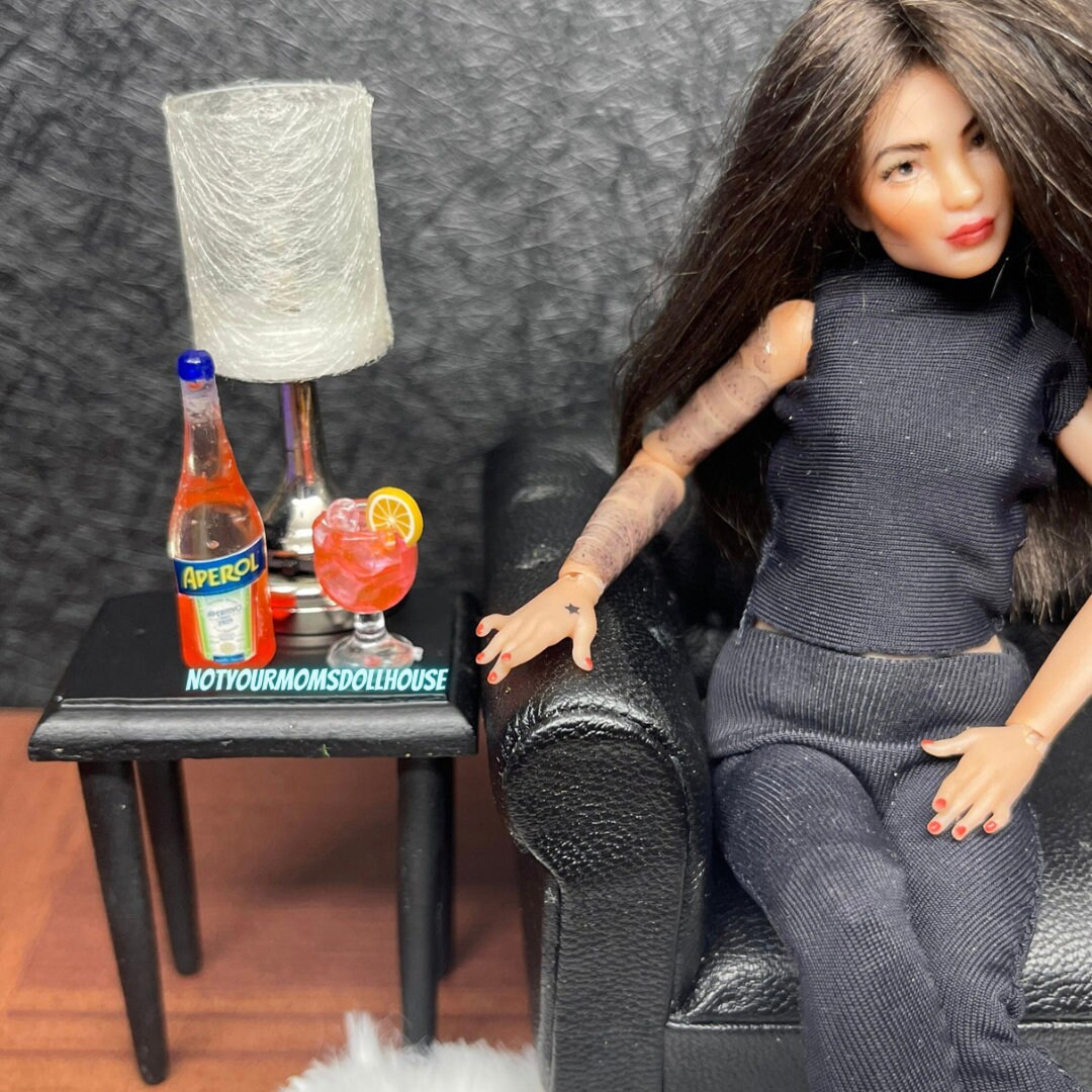 The “lotus Spritz” Dollhouse Miniature Bottle and Drink Set - Etsy