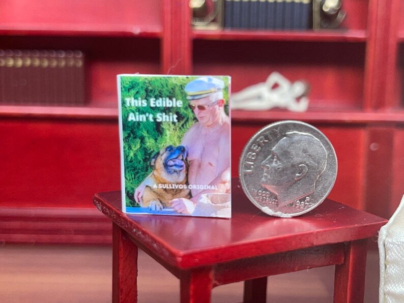 The this Edible Aint Shit Dollhouse Miniature Book - Etsy