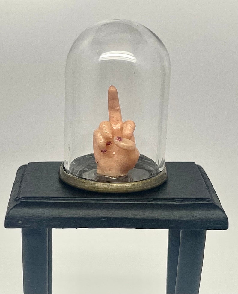 The salute Middle Finger Miniature Display - Etsy