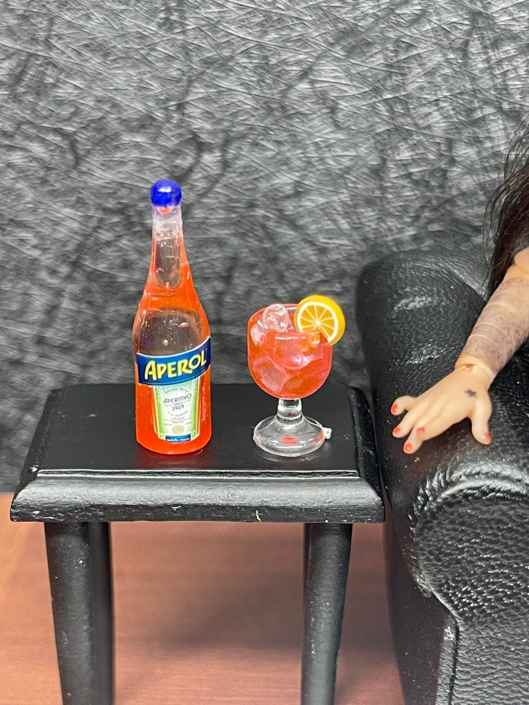 The lotus Spritz Dollhouse Miniature Bottle and Drink Set - Etsy