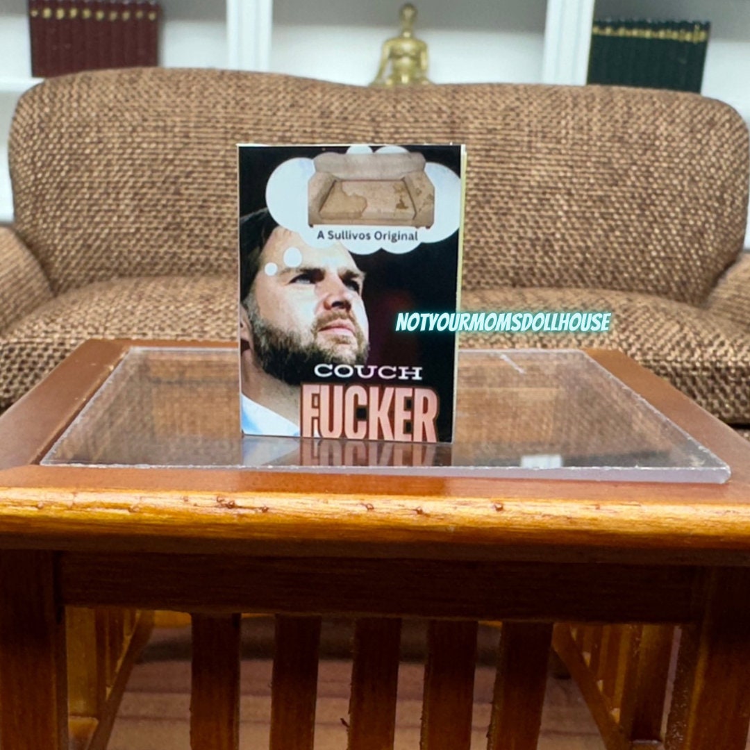 The J.D. Vance “couch Fucker” Dollhouse Miniature Book - Etsy