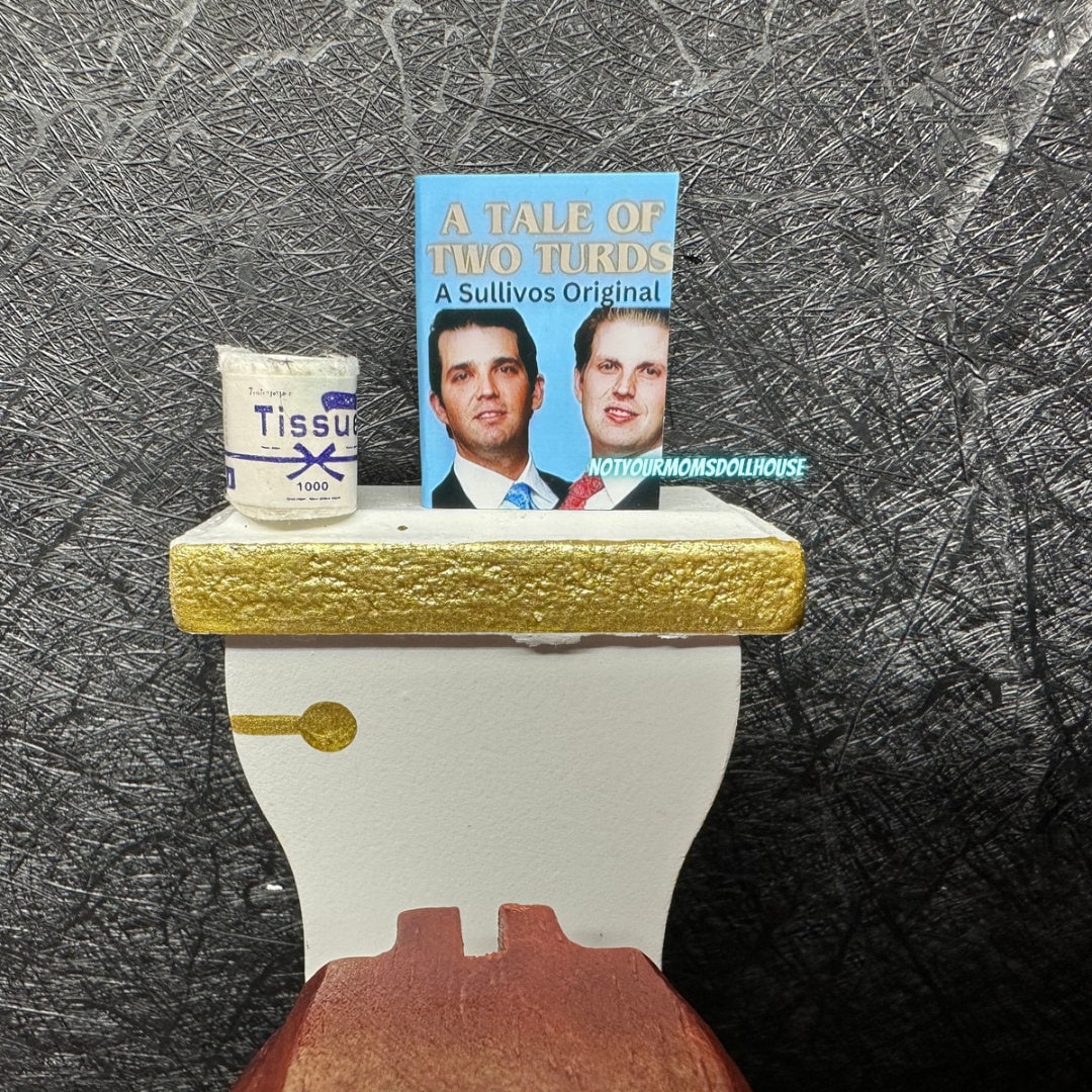The “tale of Two Turds” Trump Dollhouse Miniature Book - Etsy