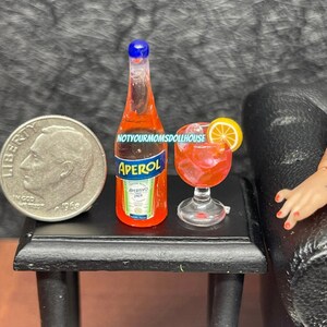 The “lotus Spritz” Dollhouse Miniature Bottle and Drink Set - Etsy