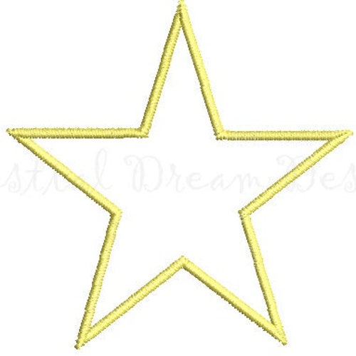 20 Sizes star Machine Embroidery Design - Etsy
