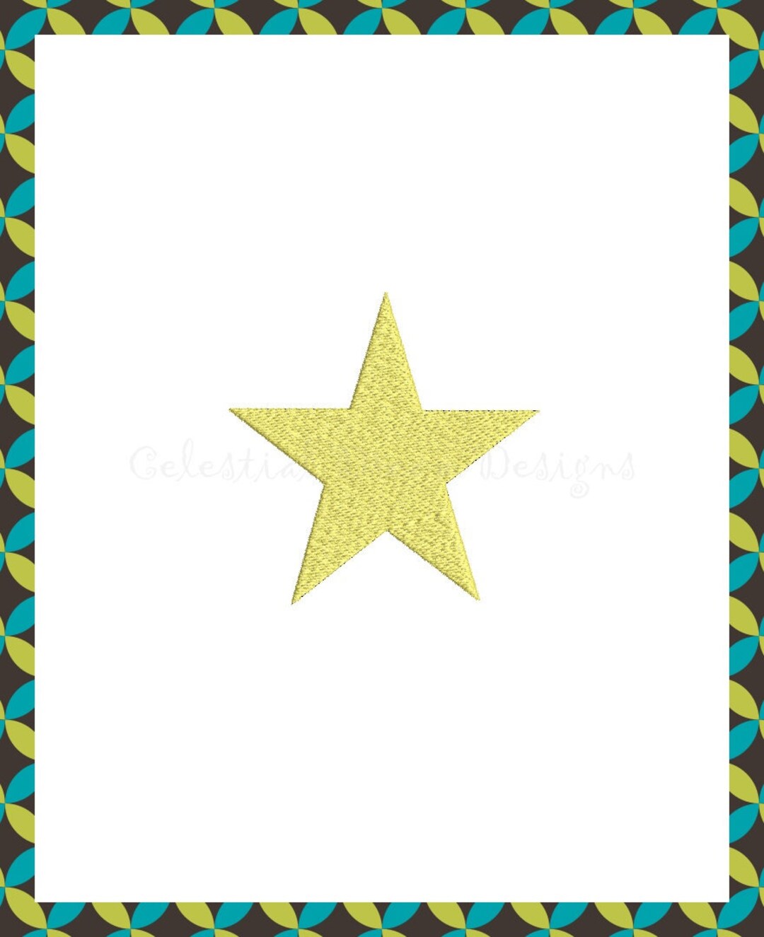 Star Machine Embroidery Design - 10 SIZES - Instant Download - Etsy