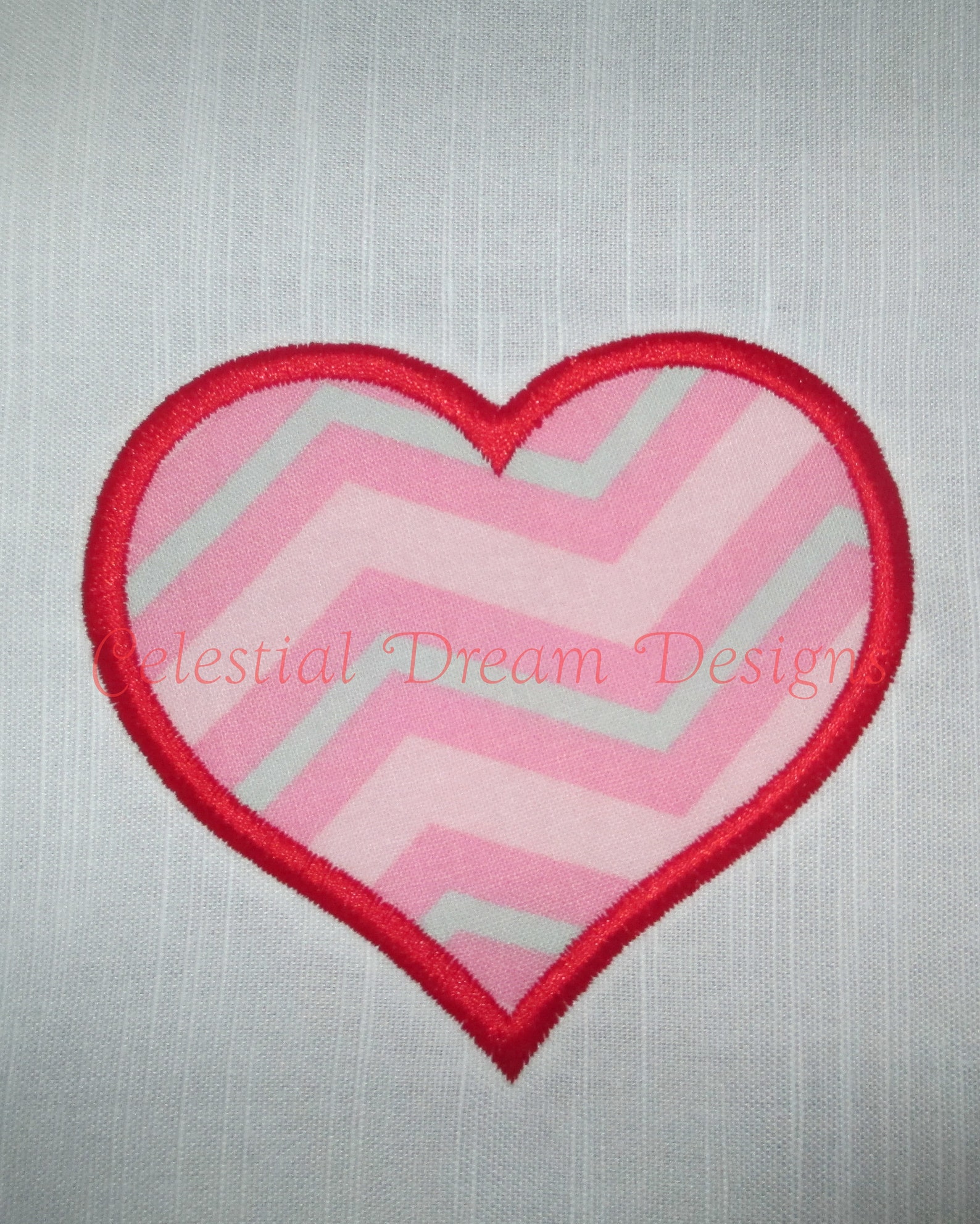 Heart Applique Machine Embroidery Design 5 SIZES Instant Download - Etsy