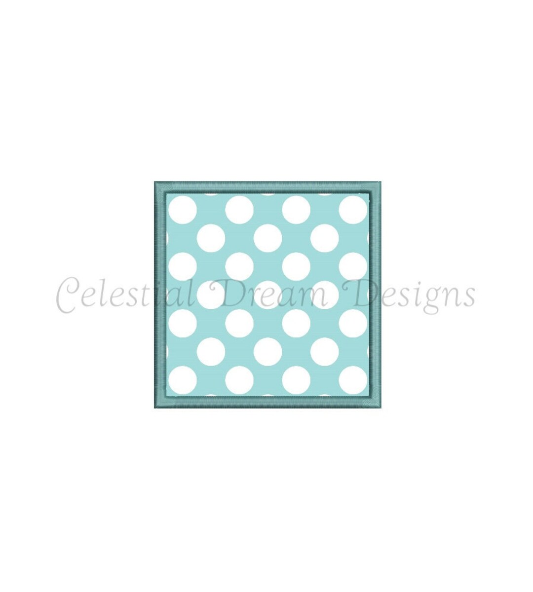 Square Applique Machine Embroidery Design - 7 SIZES - Instant Download ...