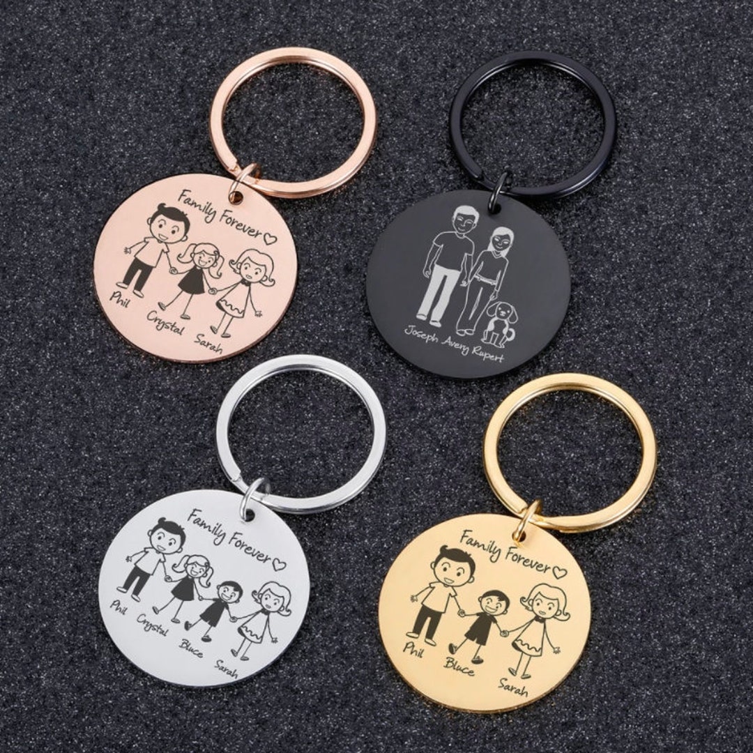 Family Key Chain Keepsake Gift Custom Family Gift Family - Etsy UK