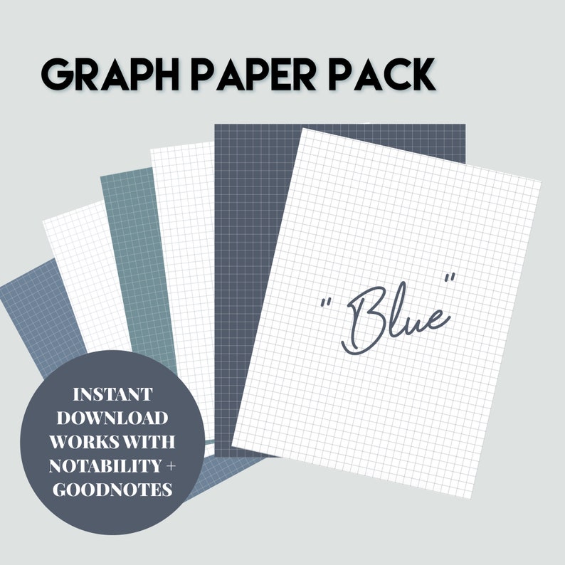 Blue Graph Paper - Etsy