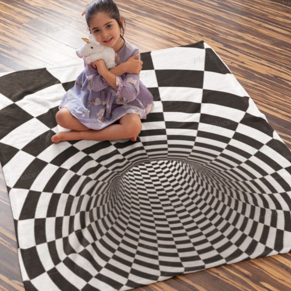 3d Illusion Blanket - Etsy