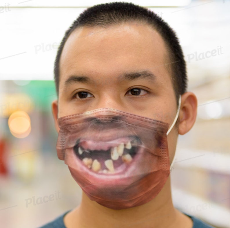 Máscara de cara fea máscara de Halloween fea adultos niños | Etsy