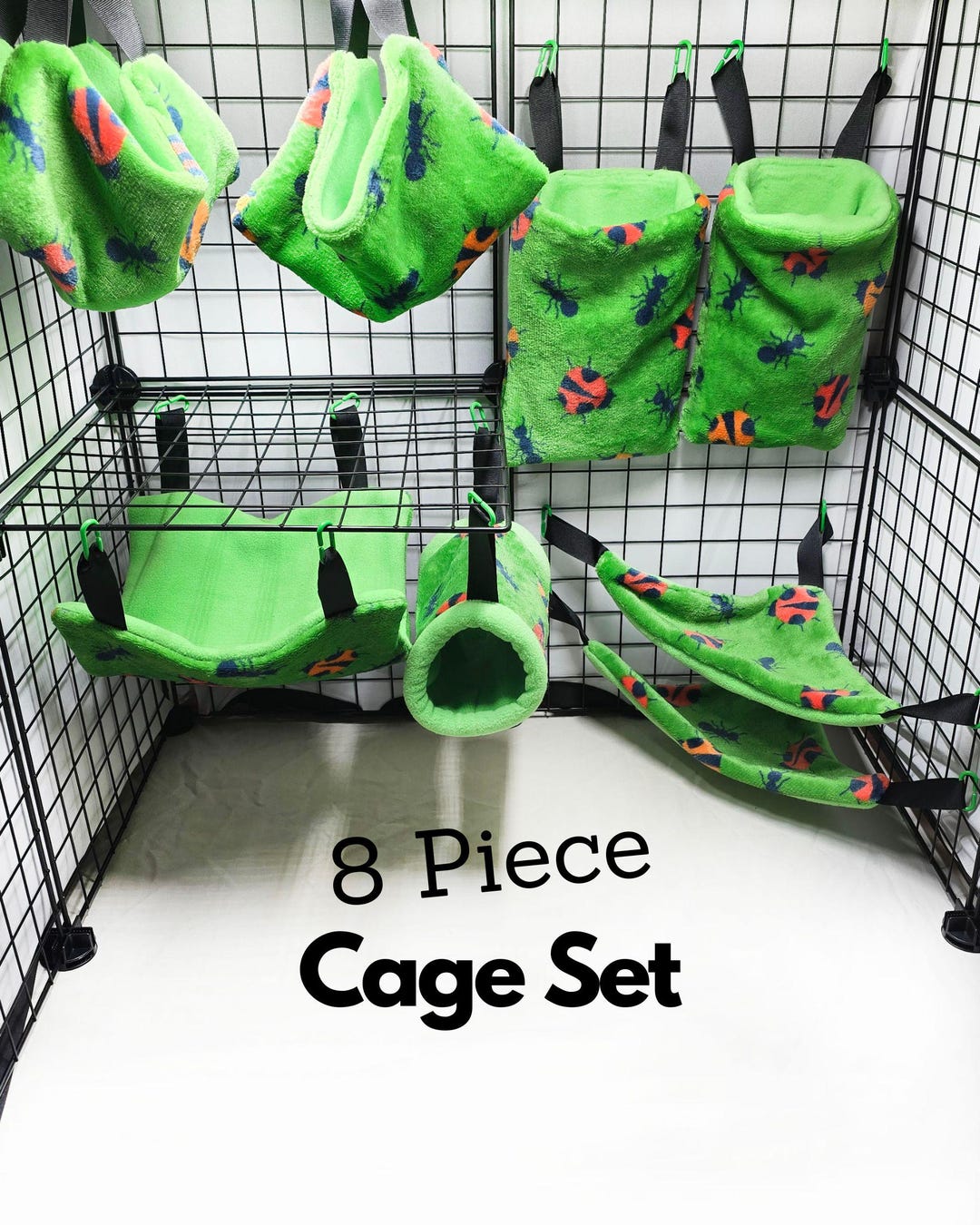 Sugar Glider Cage Set Hedgehog Cage Accessories Cage Bedding Critter ...
