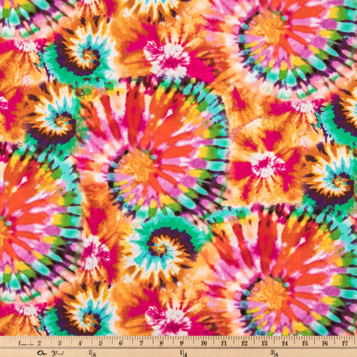 Star Burst Tie Dye Fabric 1/2 Yard 18 X 43 - Etsy