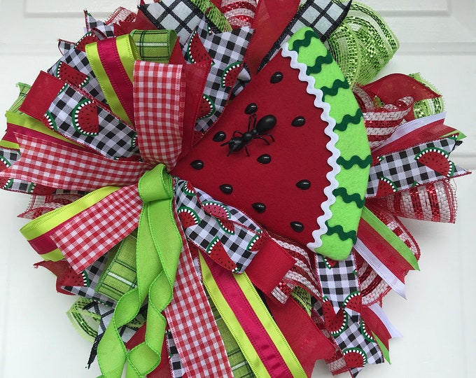 Watermelon Small Wreath For Front Door Summer Watermelon Wreath