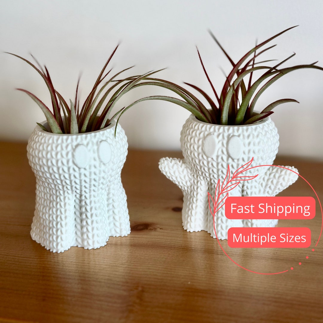 3D Printed Little Ghost Planter | Plant Pot for Airplants | Planters ...