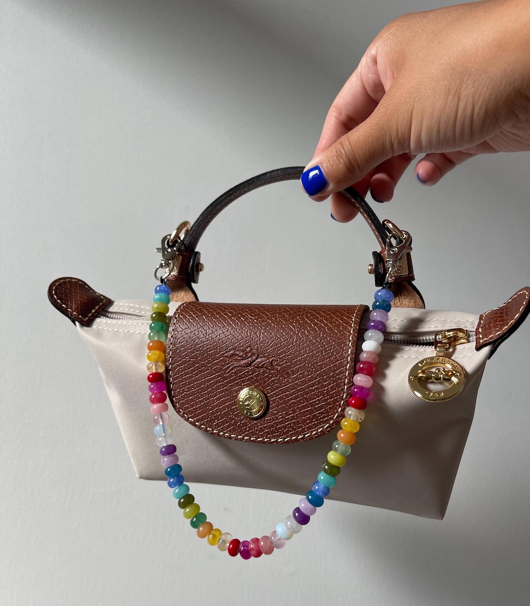 Beaded Bag Charm | Chain | Keychain | Gemstone | Beads | Pocketbook ...