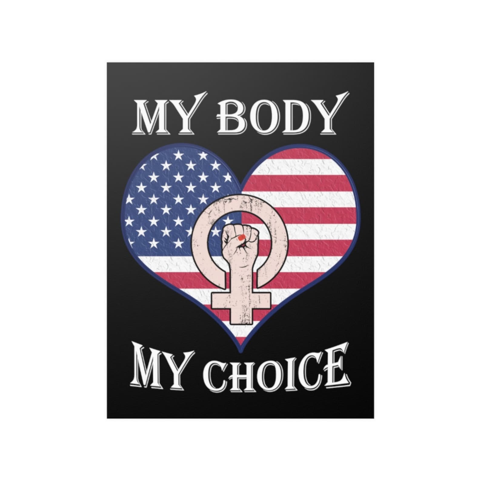 Womens Rights Wall Poster My Body My Choice Pro Choice Womens - Etsy