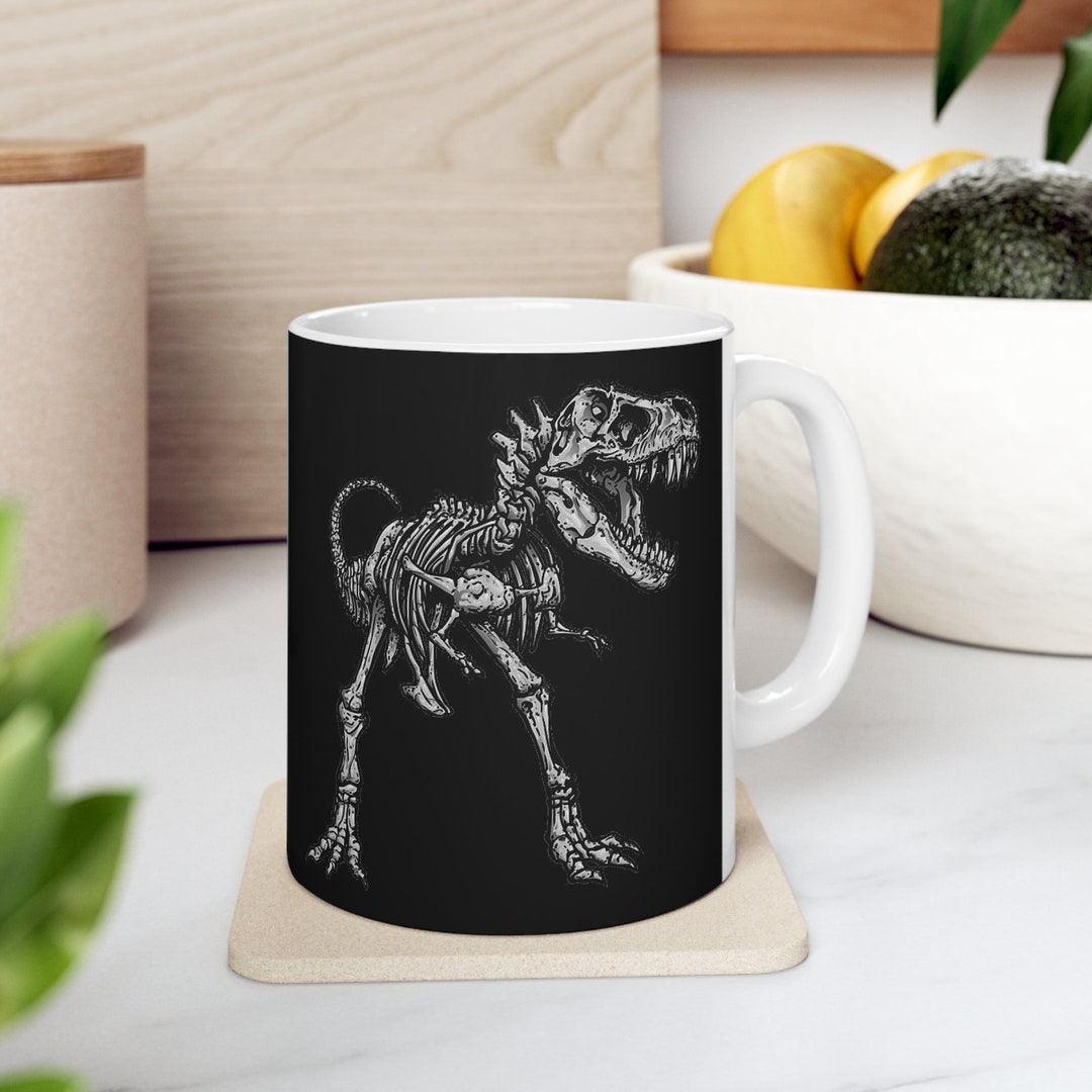 Paleontology Mug T Rex Skeleton Bones Dinosaur Fossil Paleontologist ...