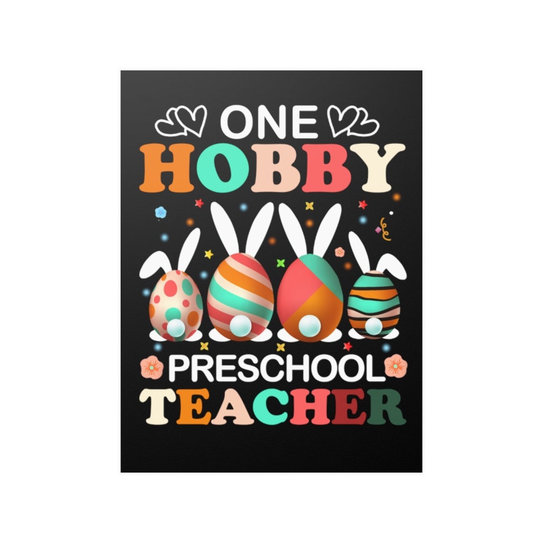 Easter Egg Wall Poster Easter Egg One Hobby Preschool Teacher Bunny ...