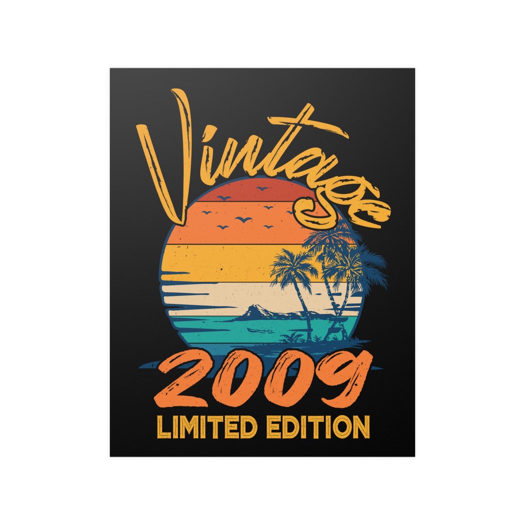 15th Birthday Poster Retro Vintage 2009 Teenager Youth 15 Years Old ...