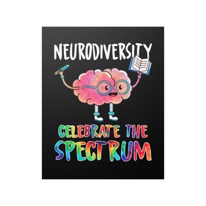 Autism Awareness Poster Neurodiversity Celebrate Spectrum Autism Family ...