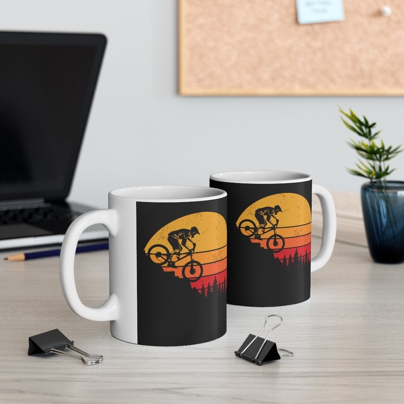 Mountain Bike Mug Mountain Bike Vintage MTB Downhill Biking Cycling ...