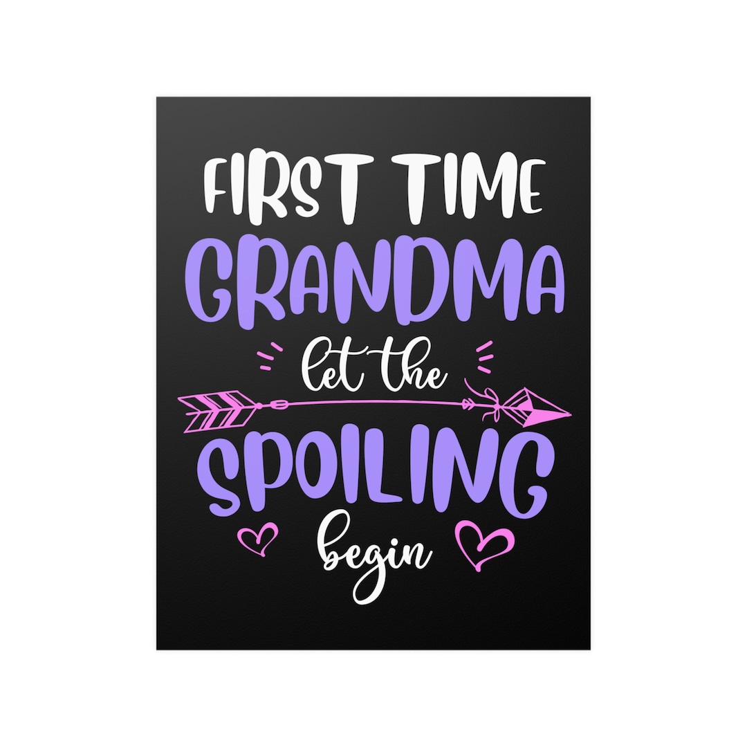 Grandmother Poster First Time Grandma 1st Time Grandma Announcement ...