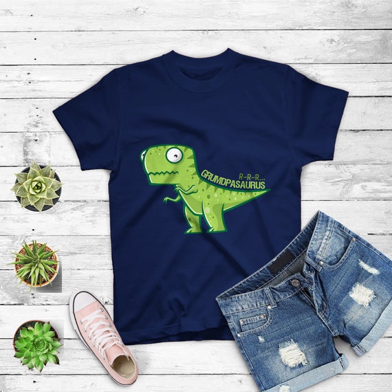Grumpasaurus Rex camiseta de dinosaurio lindo y divertido - Etsy España