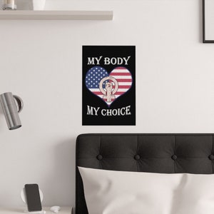 Womens Rights Wall Poster My Body My Choice Pro Choice Womens Rights ...