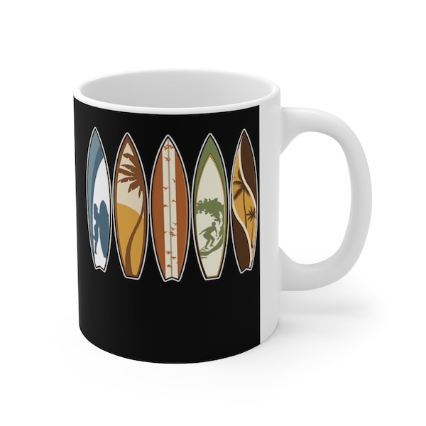 Surfboard Coffee Mug - Etsy