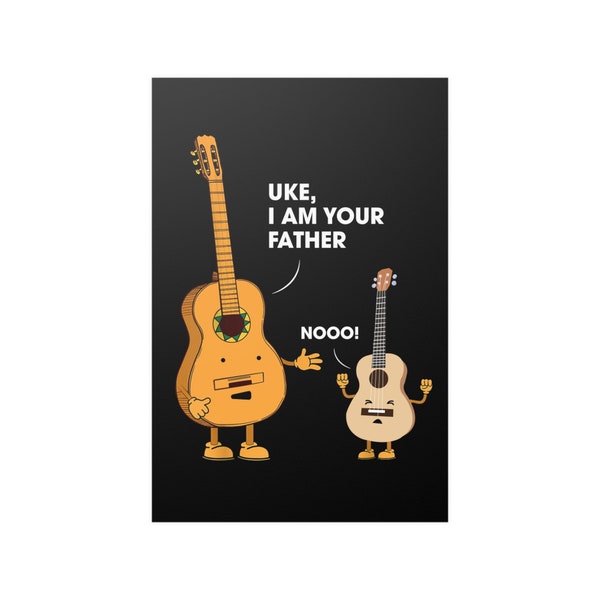 Guitar Ukulele Poster - Etsy