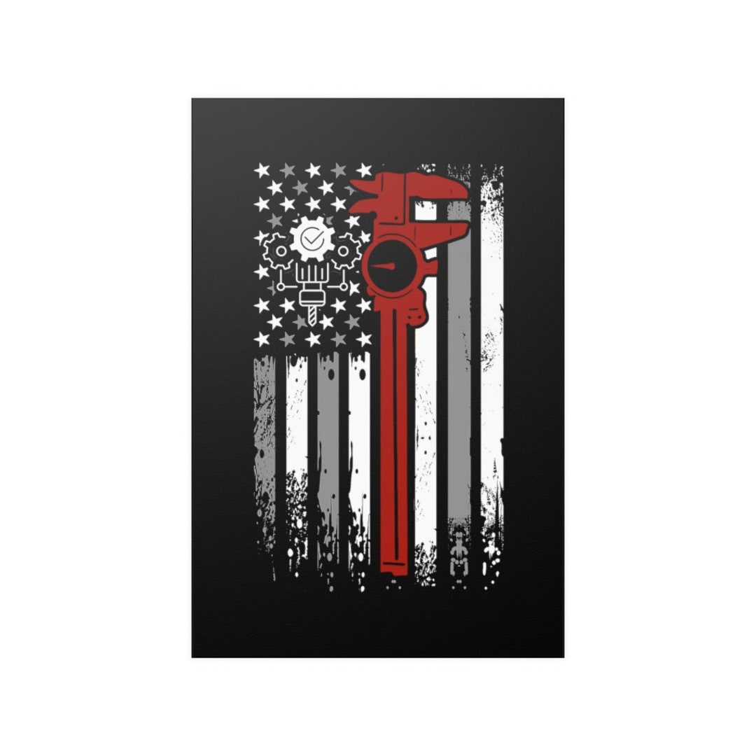 Machinist Wall Poster Machinist Flag Tools CNC Machine Operator ...