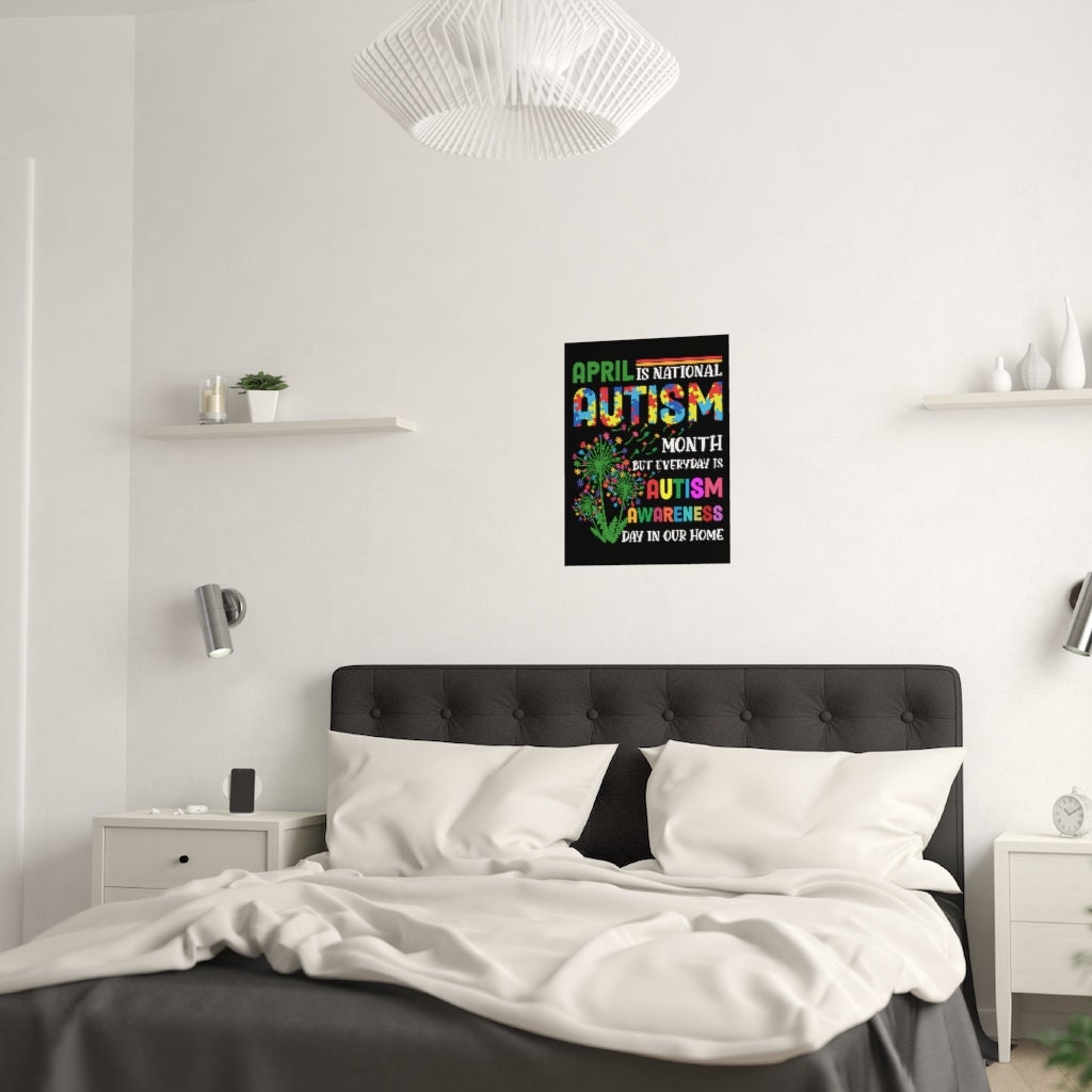Autism Awareness Wall Poster April is National Autism Awareness Month ...