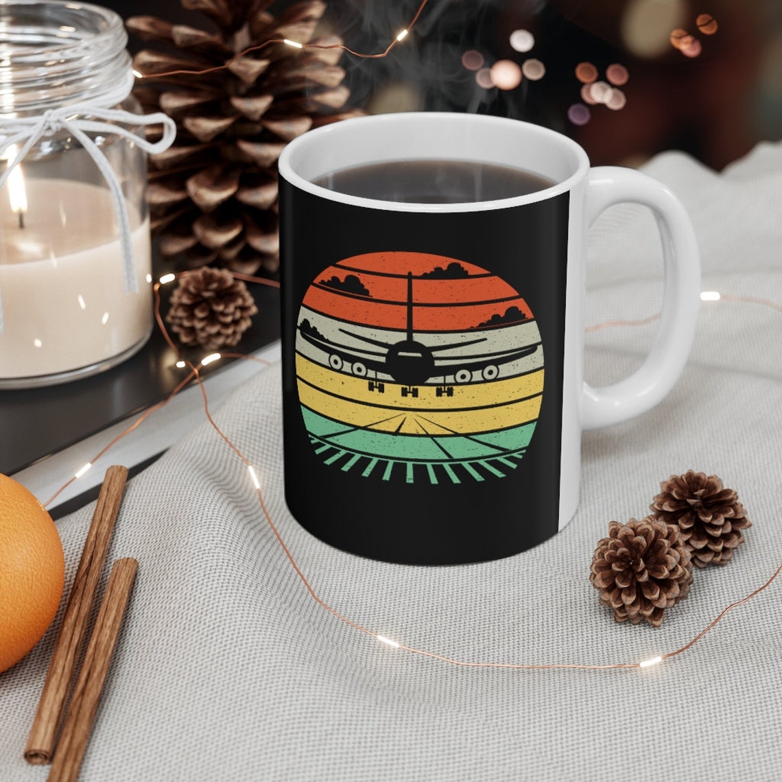 Pilot Mug Airplane Retro Style Pilot Coffee Mug 11oz - Etsy