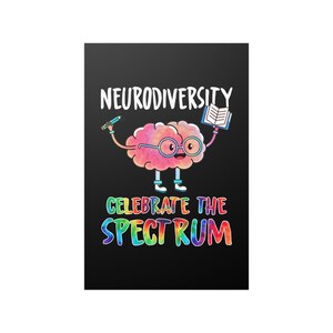 Autism Awareness Poster Neurodiversity Celebrate Spectrum Autism Family ...