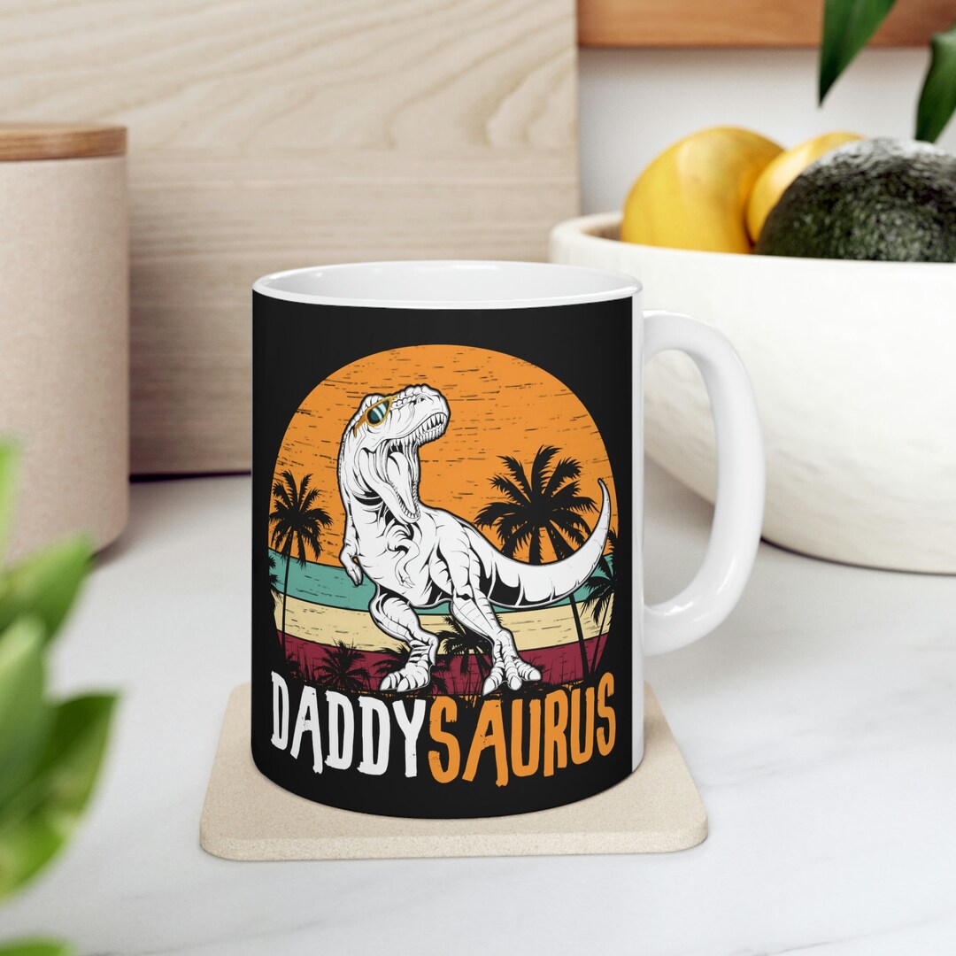 Retro Daddy Saurus Dinosaur T Rex Dad Father's Day Family - Etsy