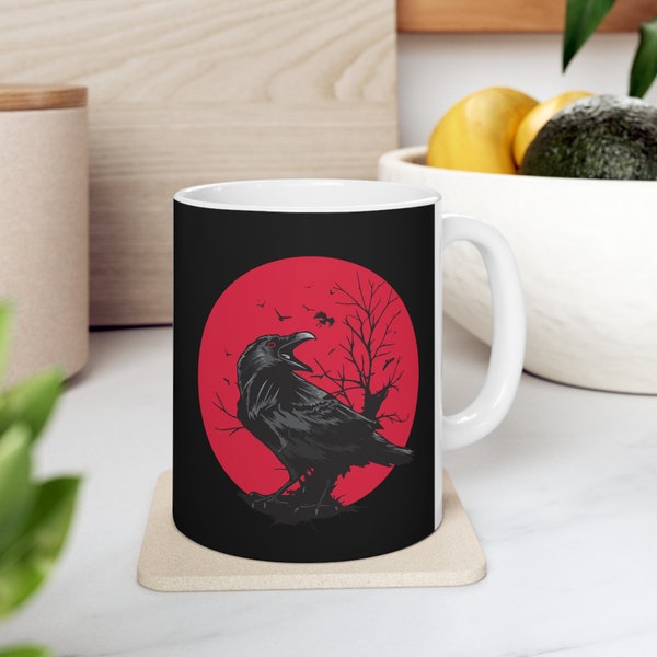 Raven Mug - Etsy