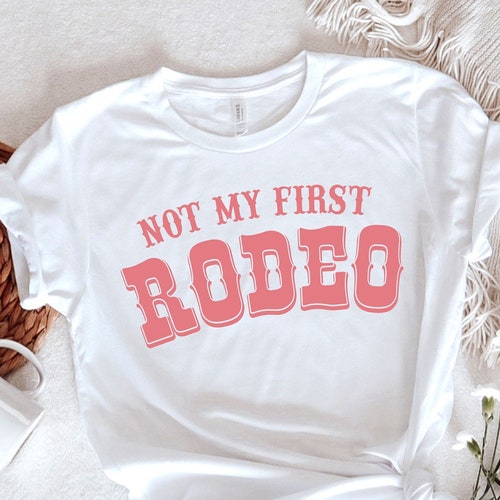 Not My First Rodeo Tank Women's Graphic Tee Cowboy - Etsy