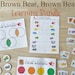 Brown Bear, Brown Bear Learning Bundle - Digital Download - Preschool ...