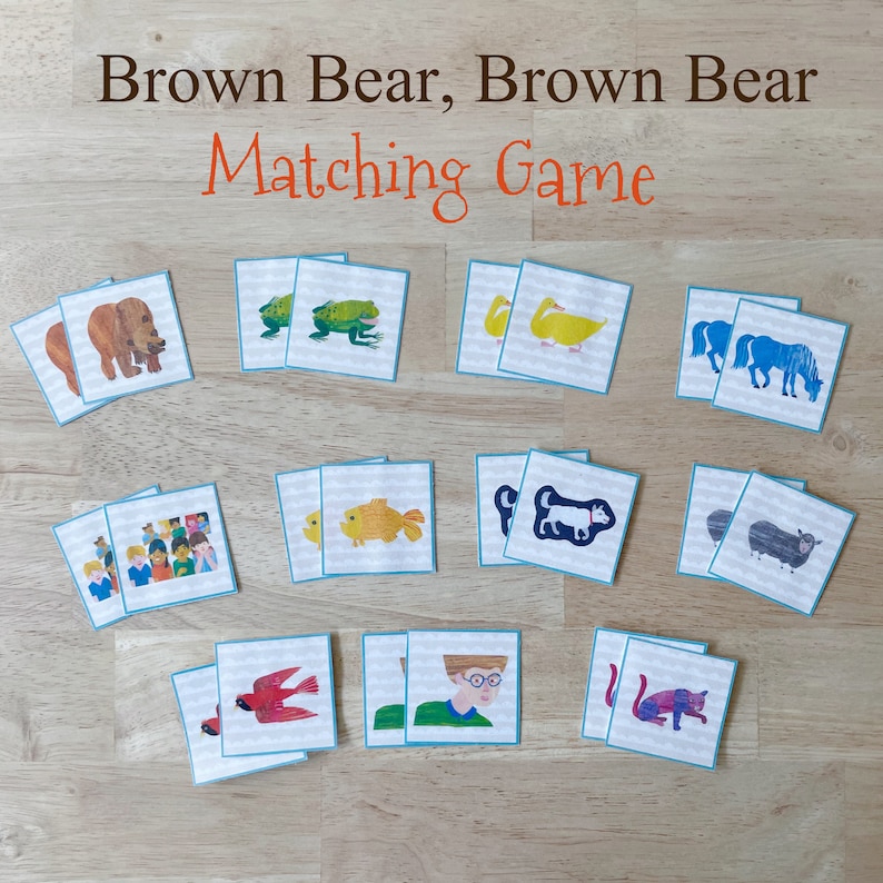 Brown Bear, Brown Bear Learning Bundle - Digital Download - Preschool ...