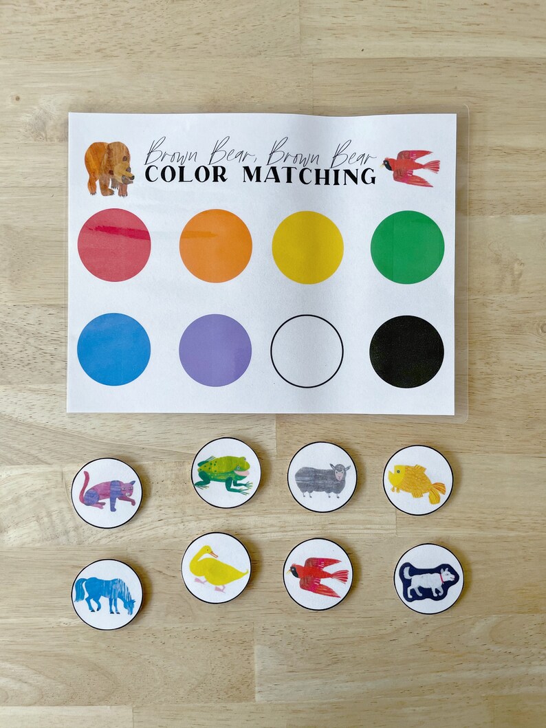 Brown Bear, Brown Bear Learning Bundle - Digital Download - Preschool ...