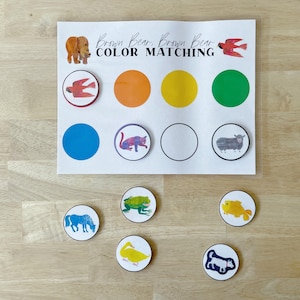 Brown Bear, Brown Bear Learning Bundle - Digital Download - Preschool ...