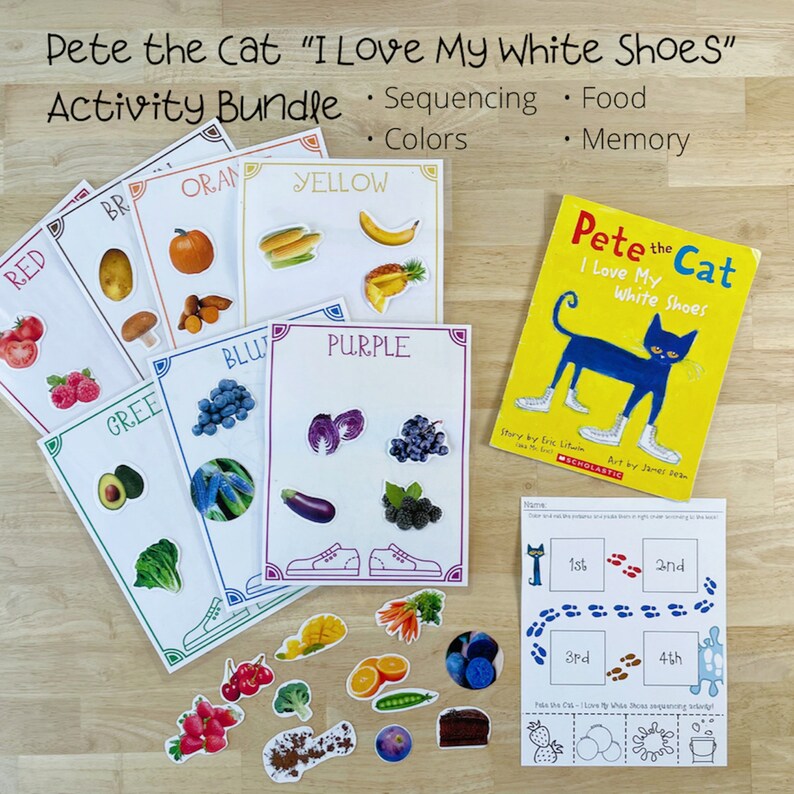 Pete the Cat I Love My White Shoes - Digital Download - Preschool ...