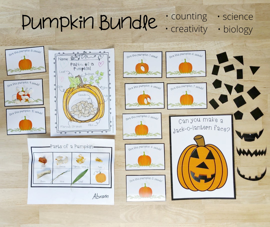 Pumpkin Bundle - Learn About Pumpkins Preschool, Preschool Fall Bundle ...