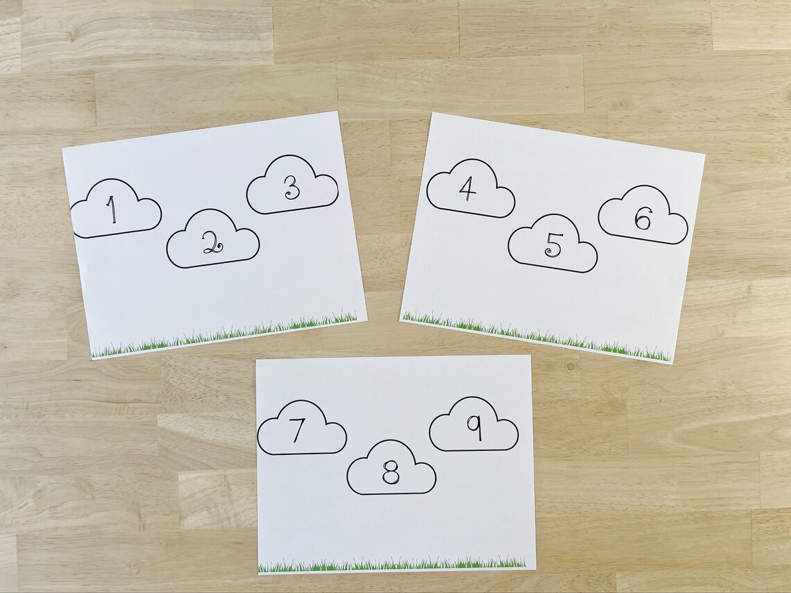 Counting Clouds - Preschool Counting and Addition Activity ...