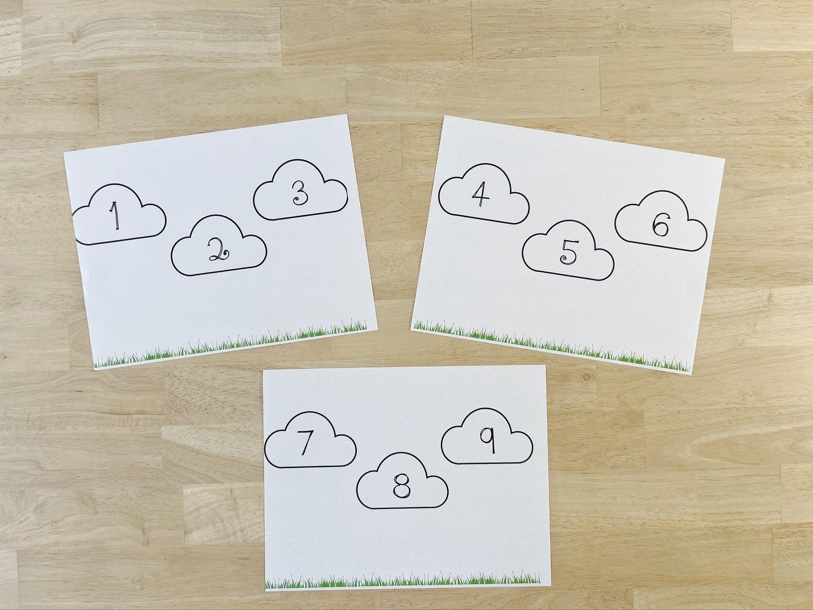 Counting Clouds - Preschool Counting and Addition Activity ...