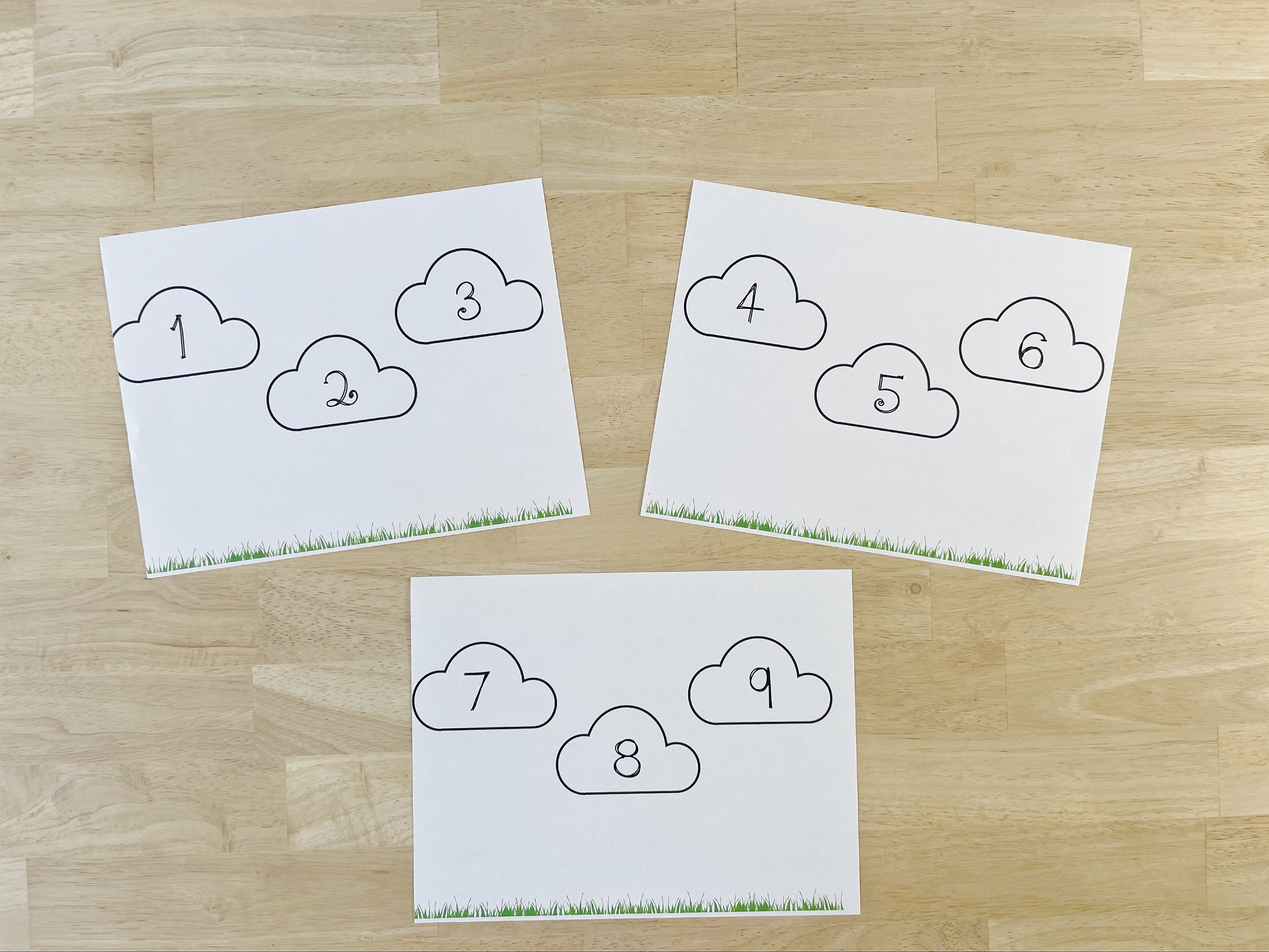 Counting Clouds - Preschool Counting and Addition Activity ...